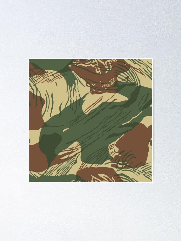 "Rhodie Bushstroke Camo" Poster by Jackowacko218 | Redbubble