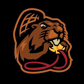 "Chomping Champion Beaver" Sticker for Sale by MJDesign95 | Redbubble