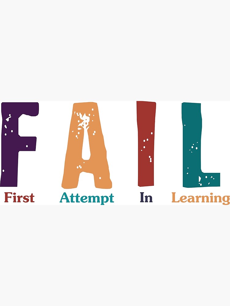 "fail" Art Print for Sale by Mesusi | Redbubble