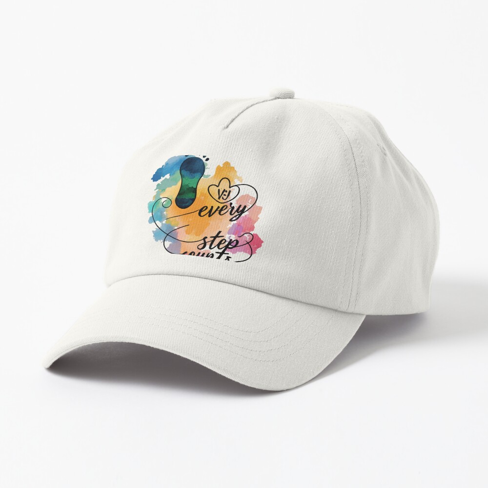 "Watercolor Footprint & Heartbeat - Every Step Counts" Sticker for Sale ...