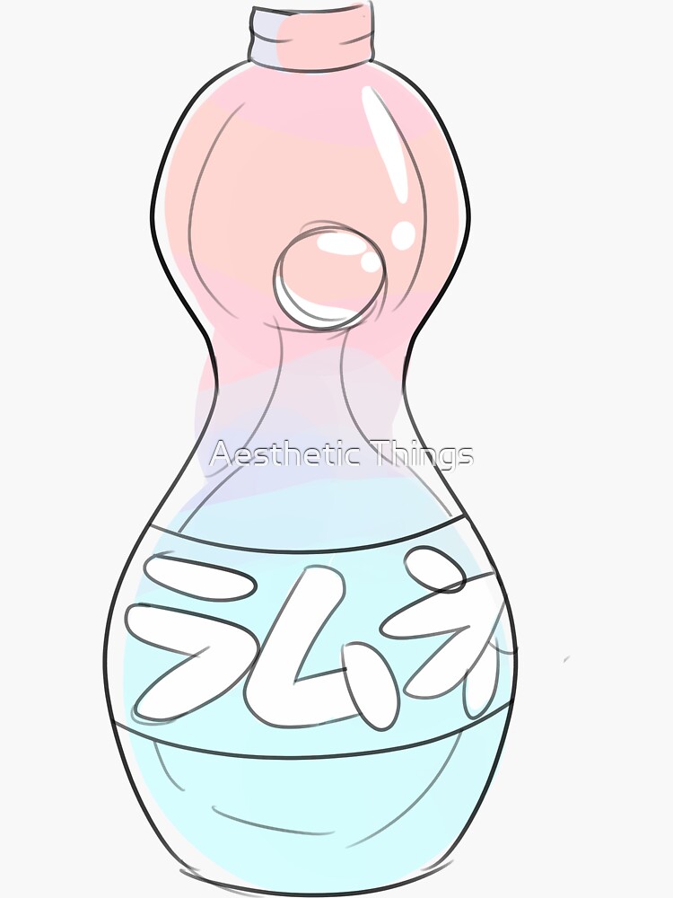 "Ramune Bottle" Sticker by yuqi-dere | Redbubble