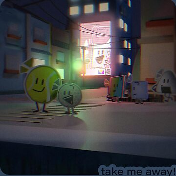 "take me away!" Sticker for Sale by yoyleyesz | Redbubble