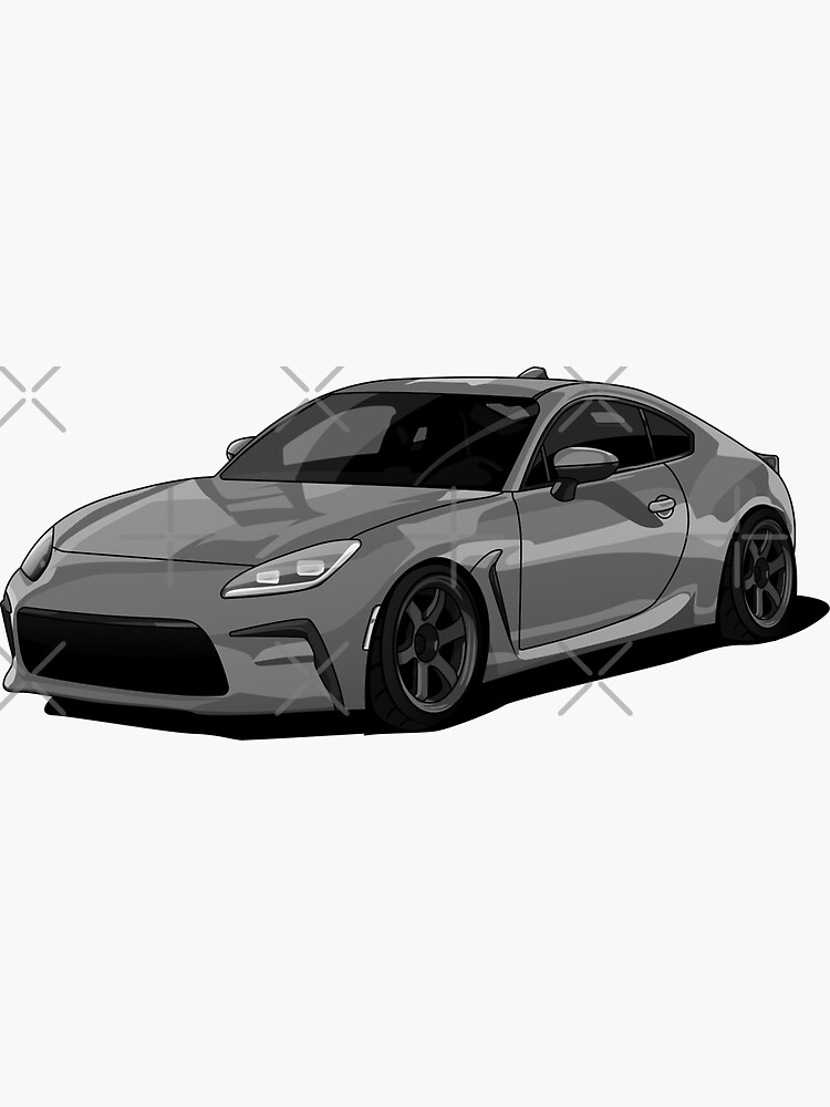 "Gray Toyota GR86" Sticker by samsgarage | Redbubble
