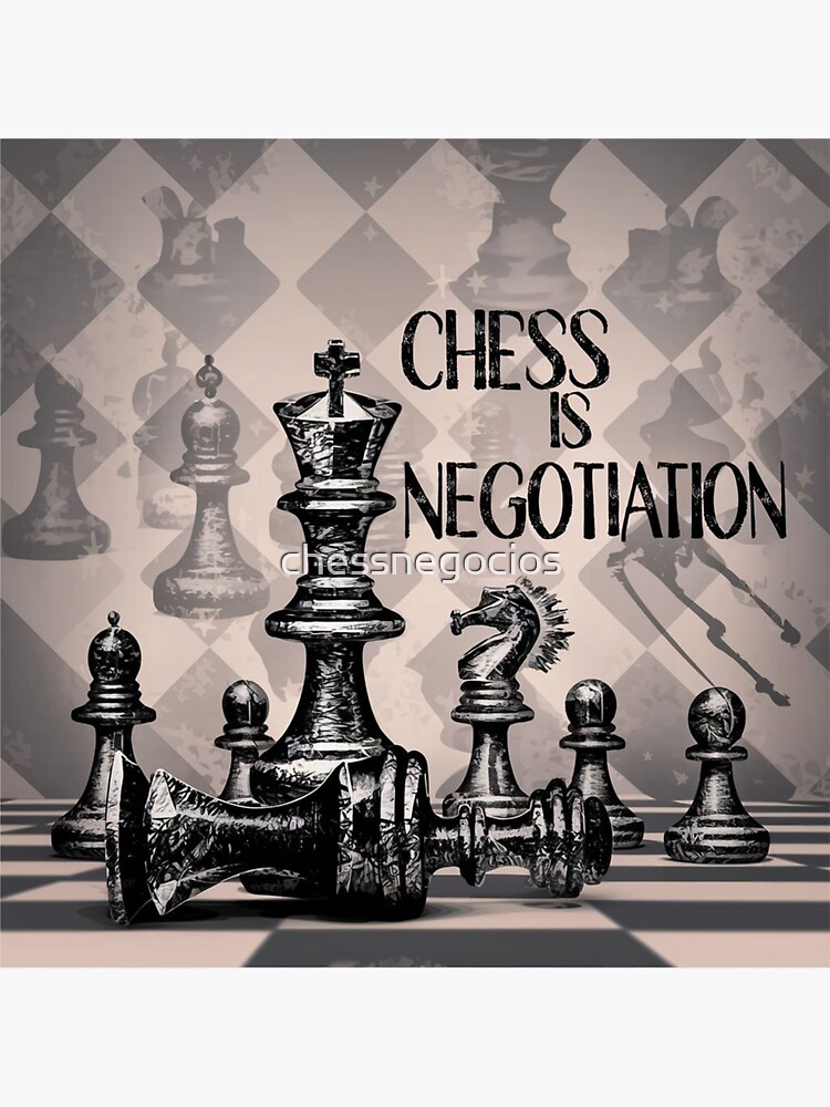 "Chess is negotiation, clothes and fashion." Sticker for Sale by ...