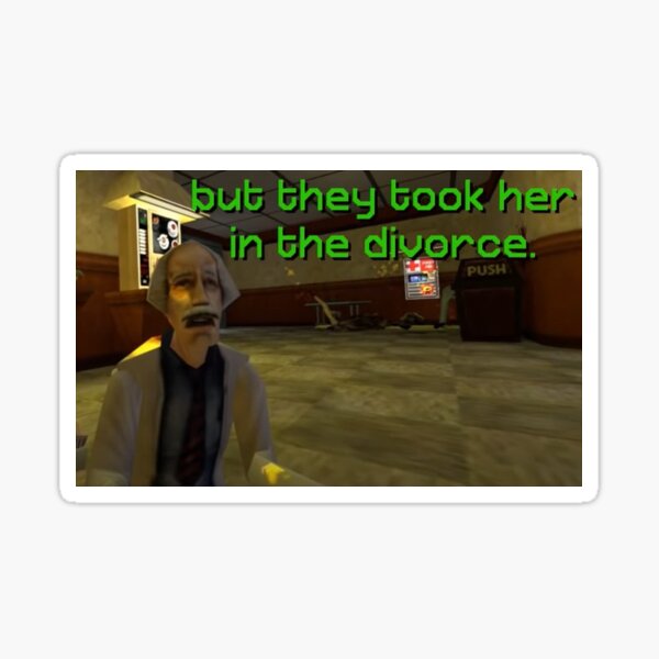 "dr coomer hlvrai divorce" Sticker for Sale by apolloscave | Redbubble