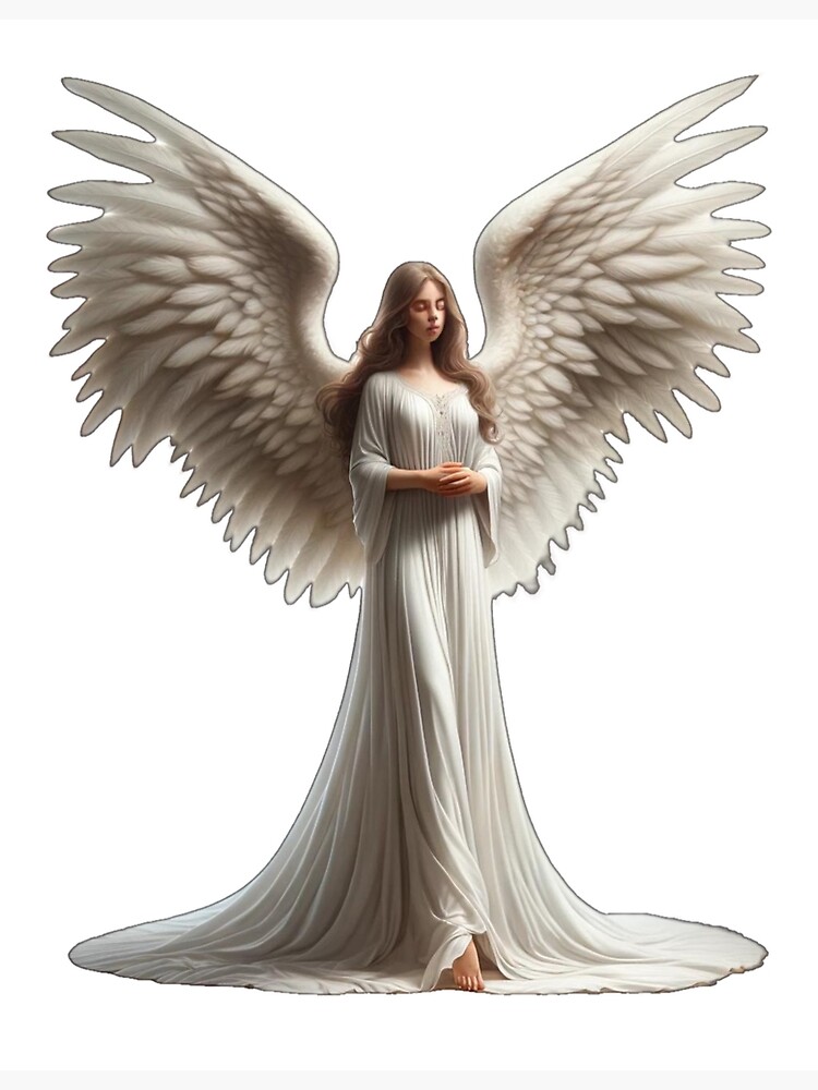 "Angel Christian Religous Figure White Traditional Entity" Poster for ...