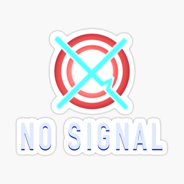 "Hazbin Hotel: Vox’s Error Screen No Signal" Sticker for Sale by ...