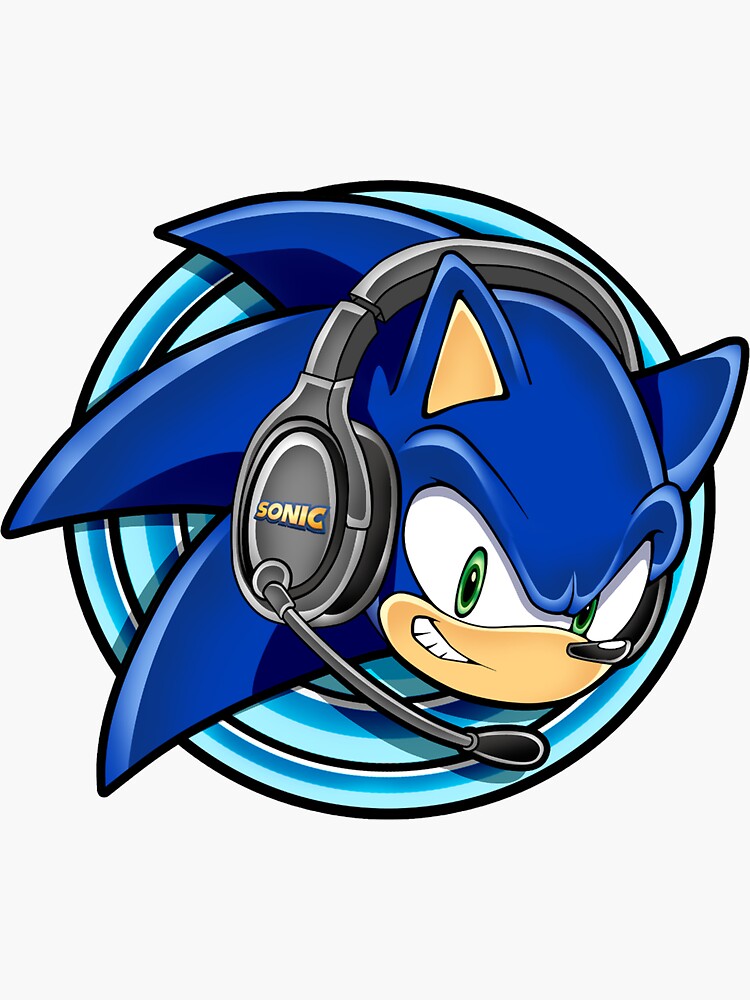 "Sonic" Sticker for Sale by Skel-Draws | Redbubble