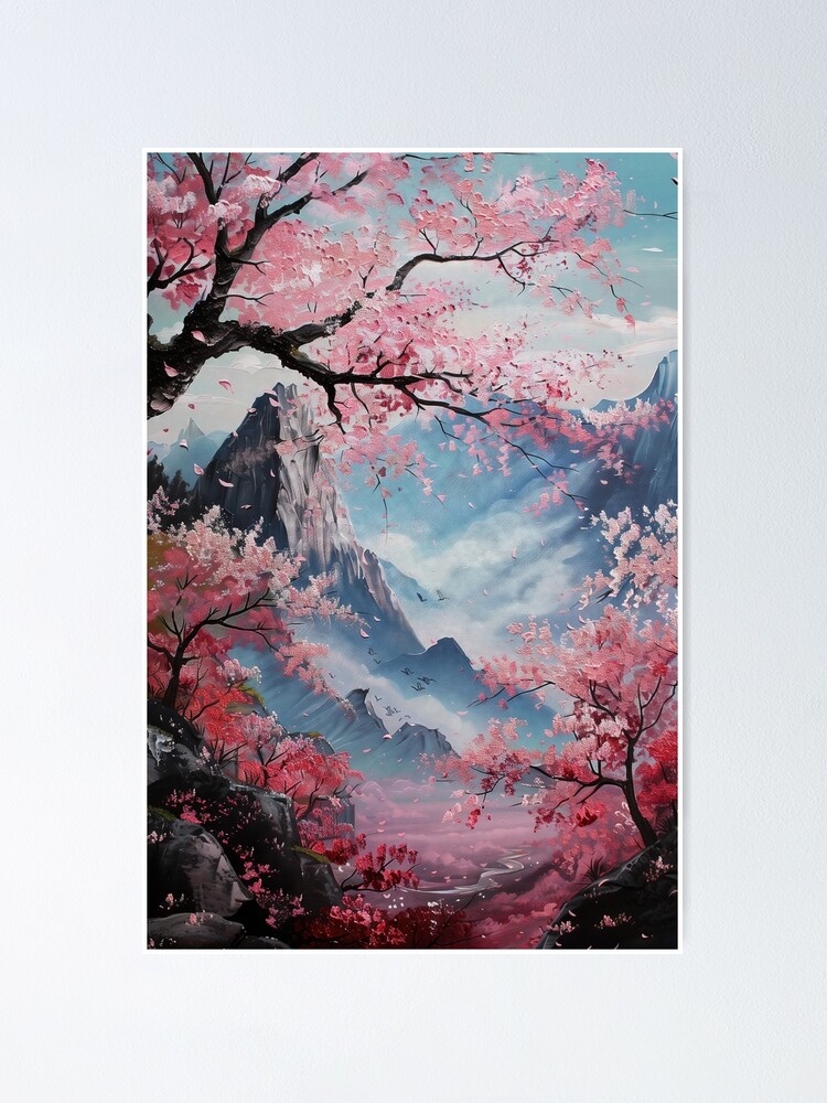 Traditional Japanese Cherry Blossom Art