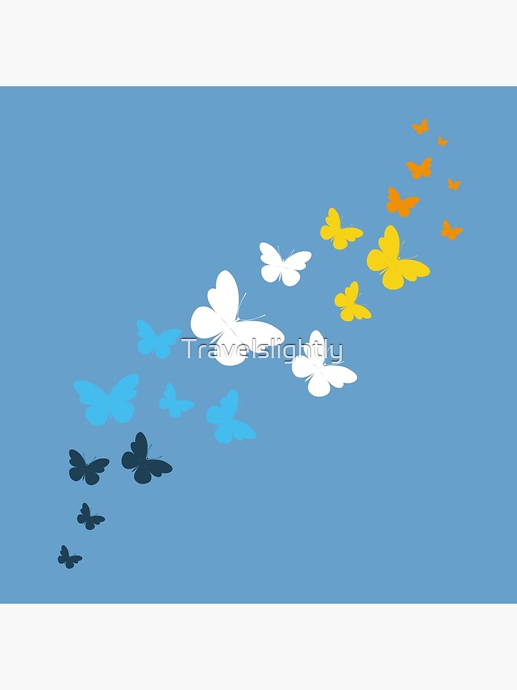 "Cute AroAce Pride Flag Butterflies, Subtle Aromantic Asexual Design" Art Board Print for Sale ...