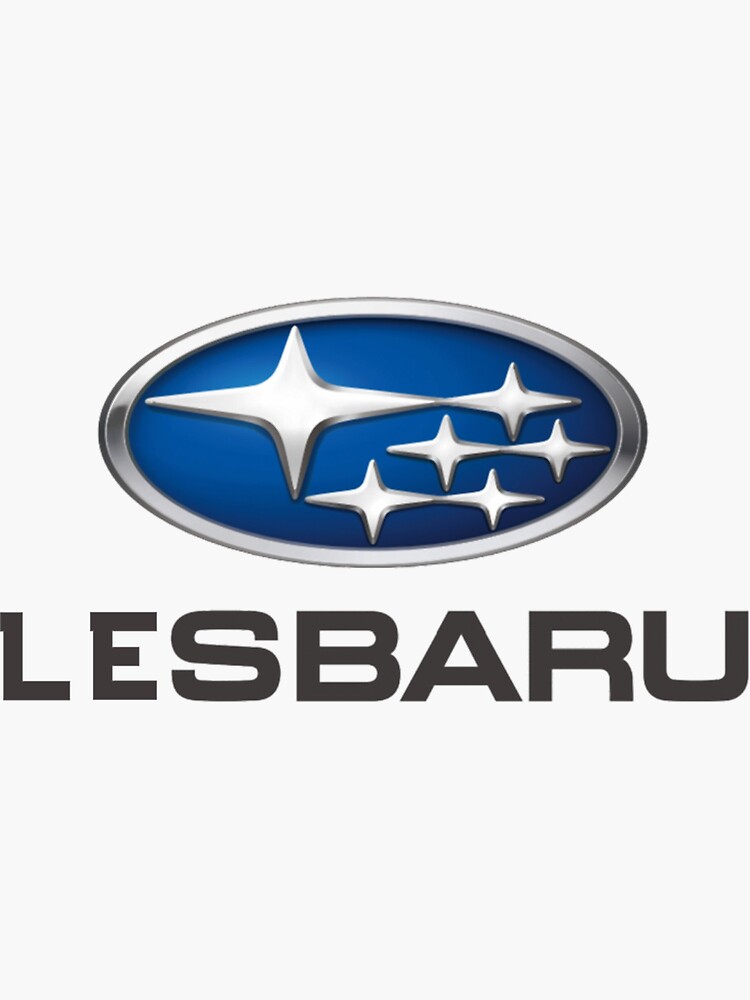 "Lesbaru" Sticker for Sale by createandrogyny | Redbubble