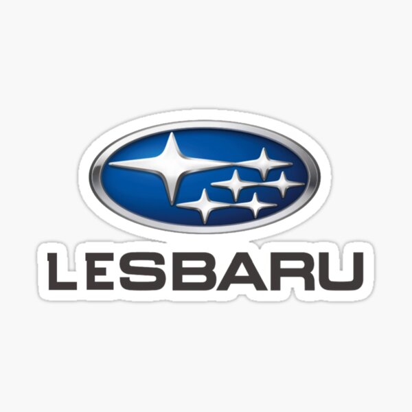 "Lesbaru" Sticker for Sale by createandrogyny | Redbubble