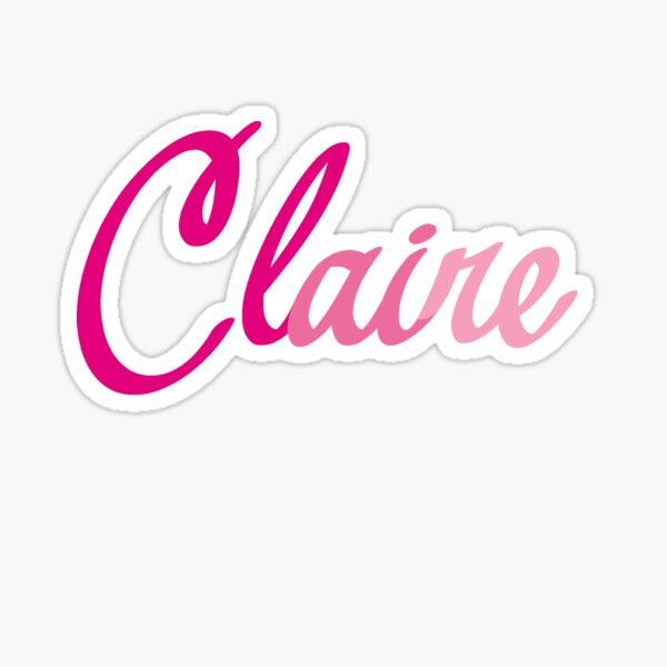 "Claire" Sticker by Shalomjoy | Redbubble