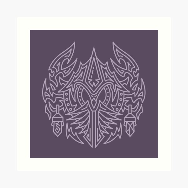 "Elf of the Void — Allied Race Crest (color)" Art Print for Sale by ...