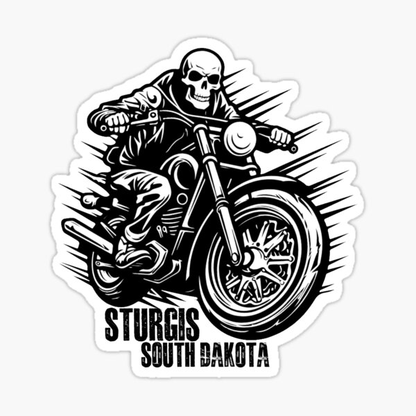 "Sturgis South Dakota " Sticker for Sale by Lil-Bit-Batty | Redbubble