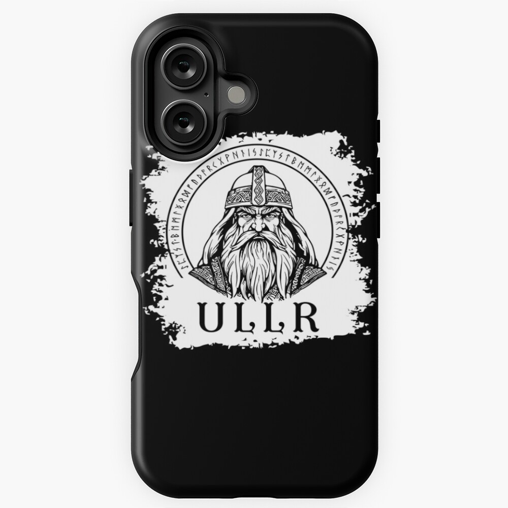 "Ullr Viking God of winter Norse Mythology with runes" Sticker for Sale ...
