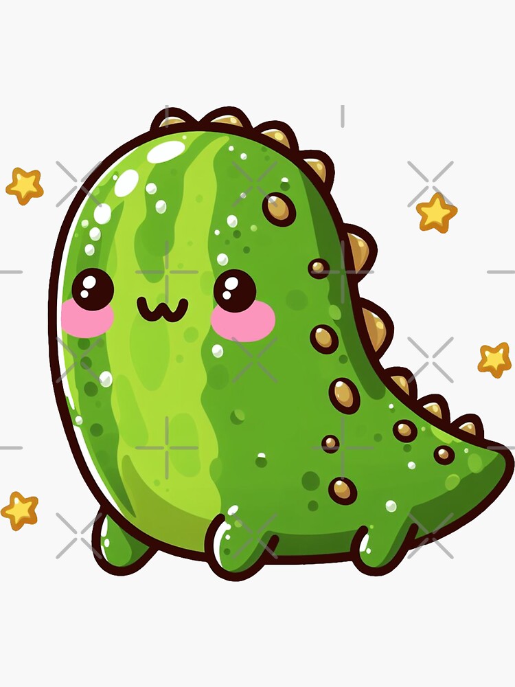 "Dinosaur Pickle Cute" Sticker for Sale by Delidream | Redbubble