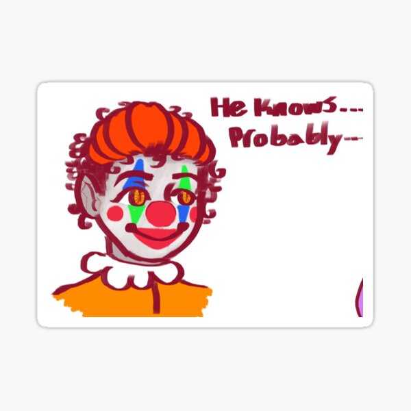 "Bim bam being silly" Sticker for Sale by AldersCircus | Redbubble