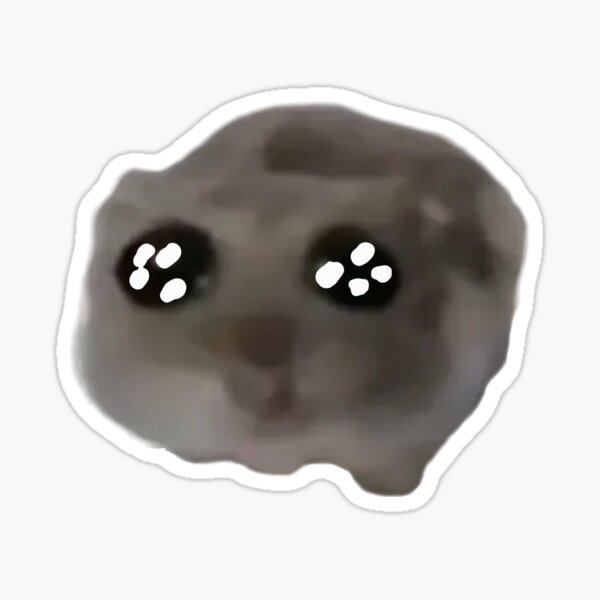 "Sad Hamster Meme" Sticker for Sale by funkyst | Redbubble