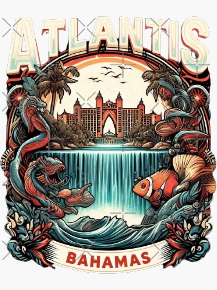 "Atlantis Bahamas: Unveiling the Mystical Resort Oasis" Sticker for ...