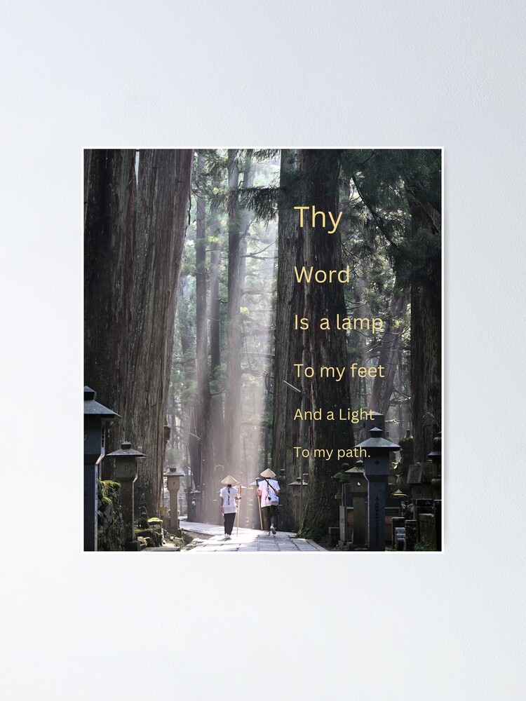 "Thy Word Is a Light " Poster for Sale by TSteeleArt | Redbubble