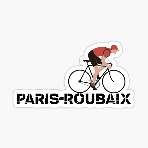 "Paris-Roubaix" Sticker for Sale by bonk-cycling | Redbubble