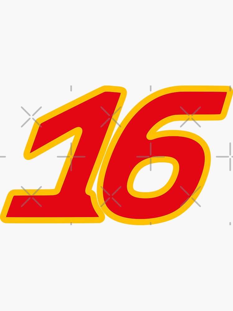 "Formula 1 Charles Leclerc Racing Number 16 Ferrari Red stickers for F1 ...