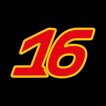 "Formula 1 Charles Leclerc Racing Number 16 Ferrari Red stickers for F1 ...
