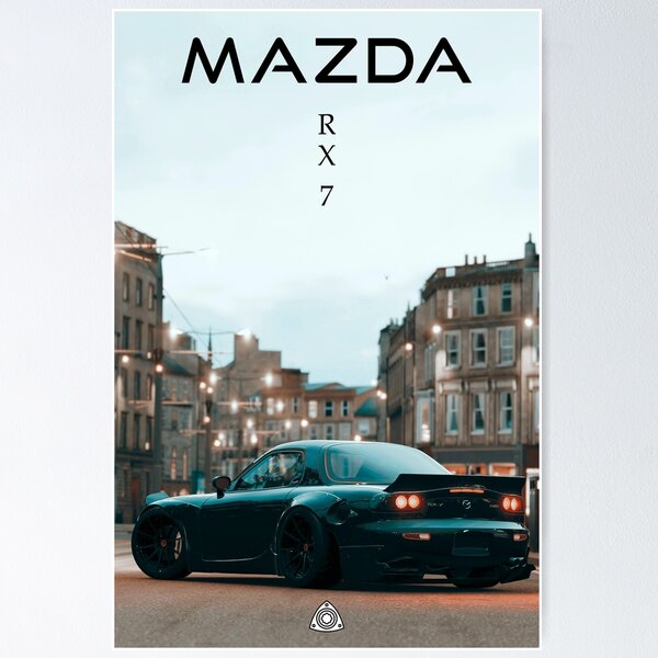 "Mazda RX7 JDM" Poster for Sale by CarPosterHeaven | Redbubble