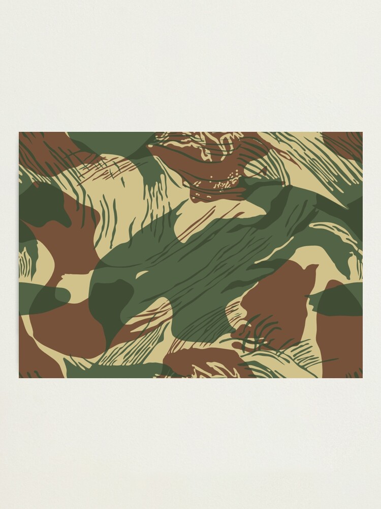 "Rhodesian Brush Stroke Camouflage" Photographic Print by Britkek ...