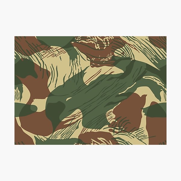 "Rhodesian Brush Stroke Camouflage" Photographic Print by Britkek ...