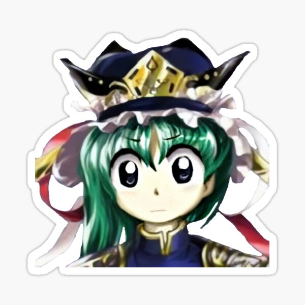 "shiki eiki touhou project angry sprite" Sticker for Sale by ...