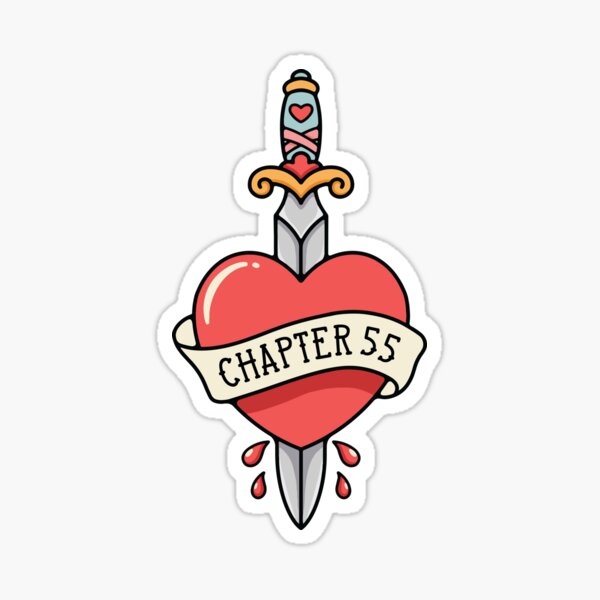 "Chapter 55 ACOMAF Heart Dagger Tattoo" Sticker for Sale by allimarie0 ...