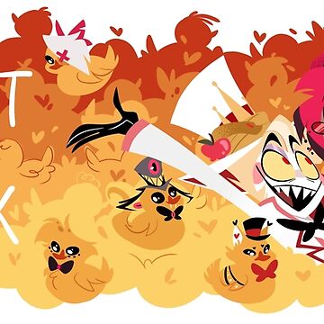 Pegatina for Sale con la obra «Patitos Lucifer Alastor» de -RotaS ...