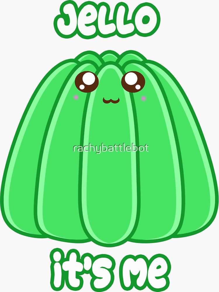 "Jello" Sticker for Sale by rachybattlebot | Redbubble