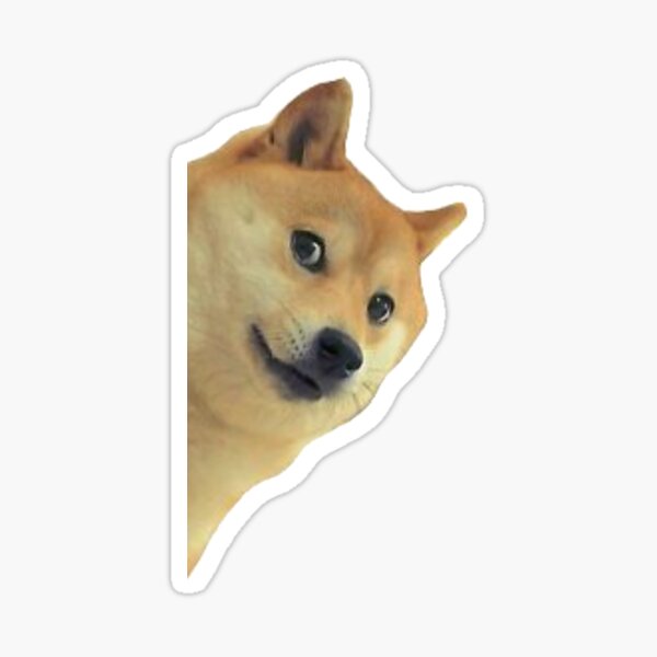 "Doge meme " Sticker for Sale by EarthlyIndigo | Redbubble