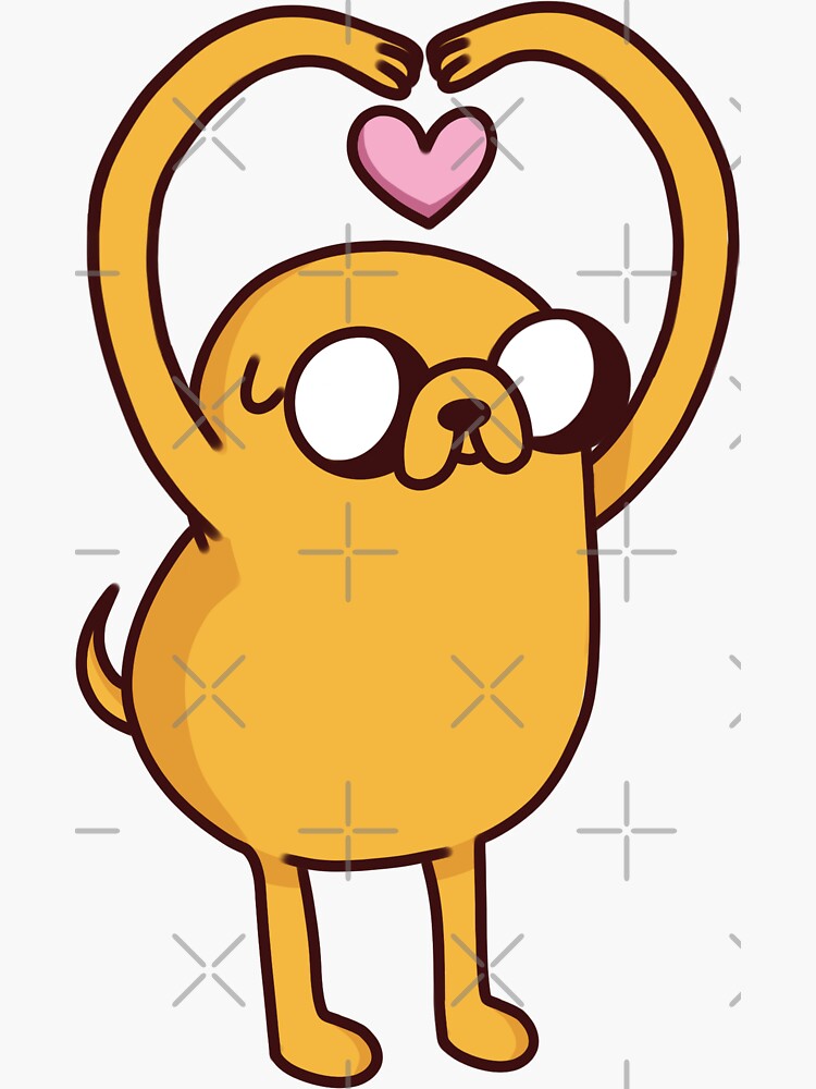 "Jake heart" Sticker for Sale by Vampyrkisses | Redbubble