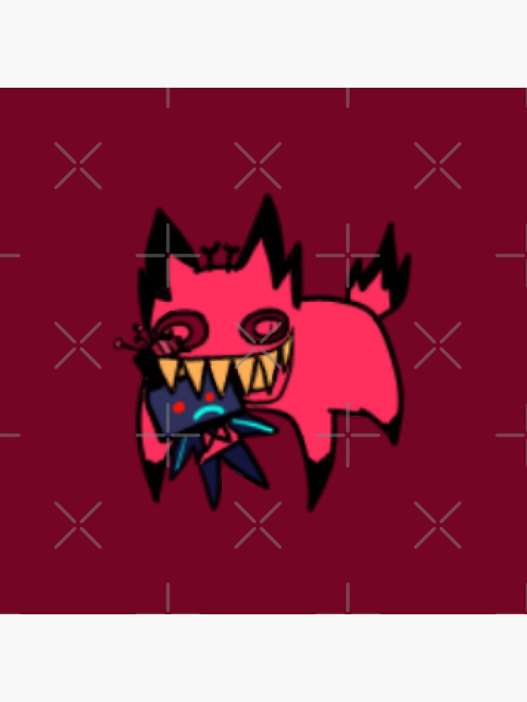 "Cursed Cat Alastor with Vox Hazbin Hotel" Pin for Sale by Alpinkpaca ...