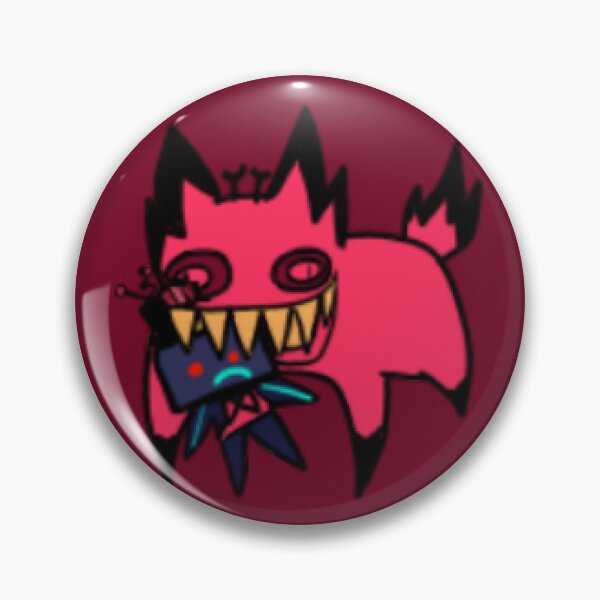 "Cursed Cat Alastor with Vox Hazbin Hotel" Pin for Sale by Alpinkpaca ...