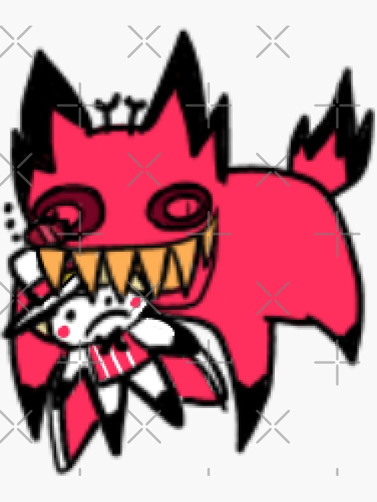 "Cursed Cat Alastor with Lucifer Hazbin Hotel" Sticker for Sale by ...