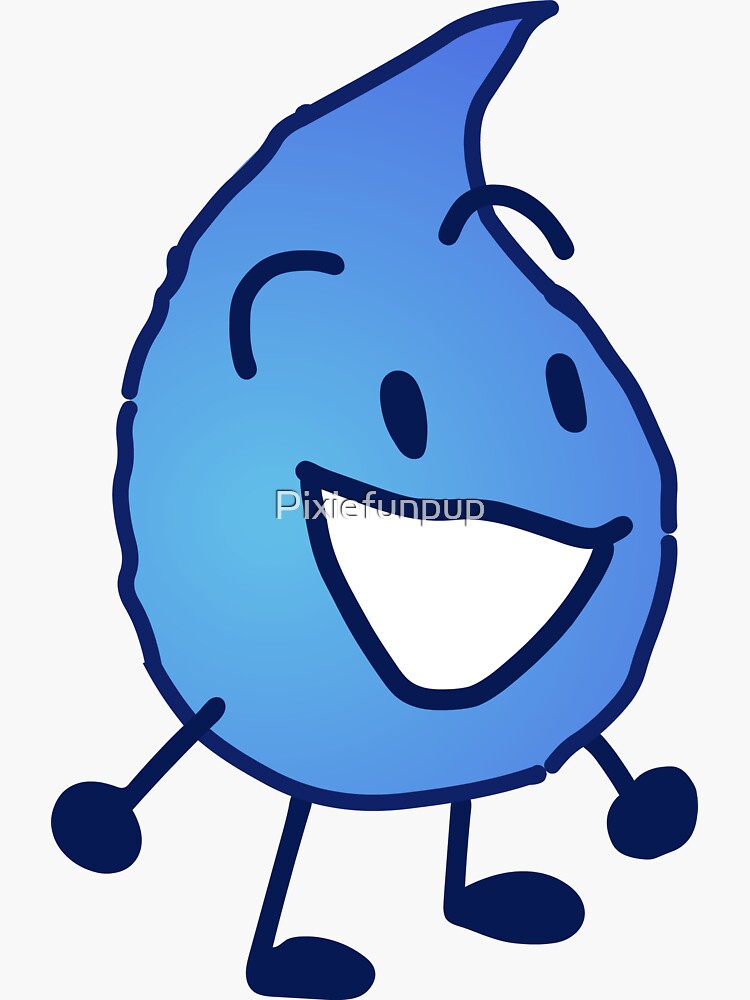 "BFB Teardrop" Sticker for Sale by Pixiefunpup | Redbubble