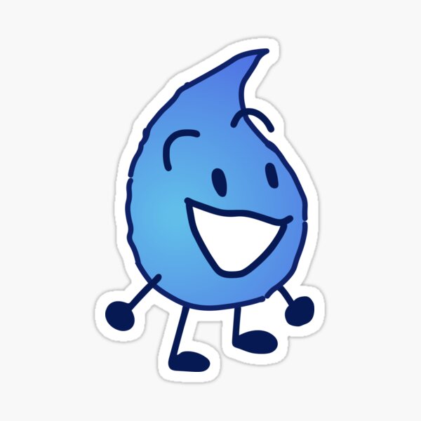 "BFB Teardrop" Sticker for Sale by Pixiefunpup | Redbubble
