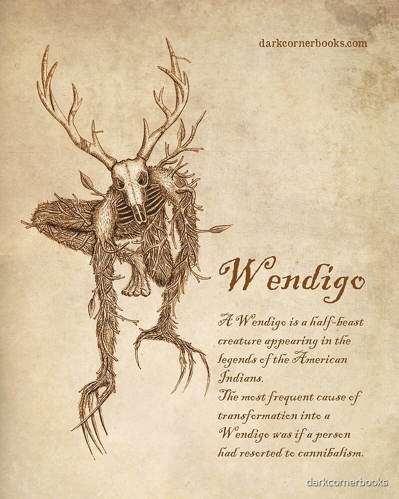 "The Wendigo" by darkcornerbooks | Redbubble