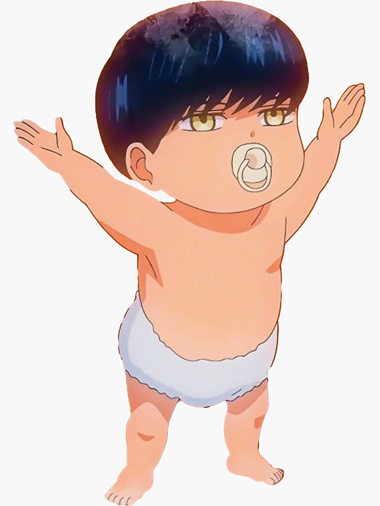 "Mashle Magic and Muscles baby mash burnedead" Sticker for Sale by Ginpachistore | Redbubble