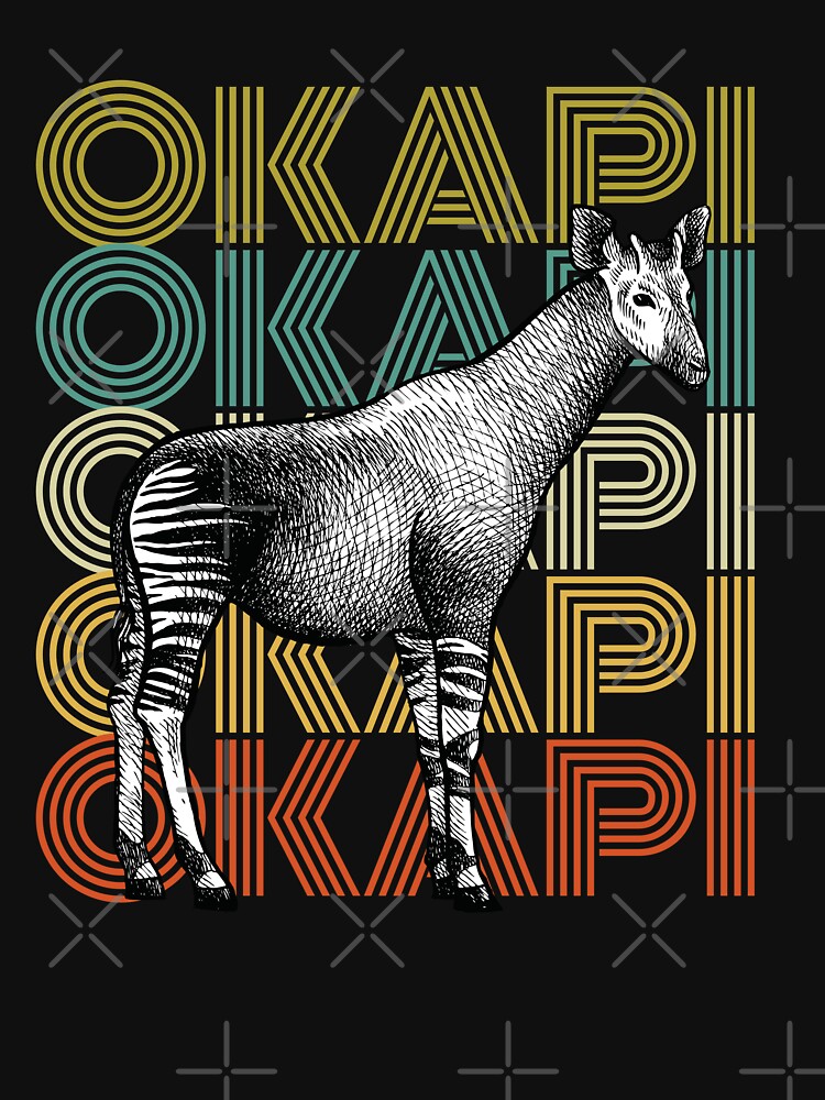 "Vintage Okapi - Congolese Giraffe - Save the Okapi" Essential T-Shirt ...
