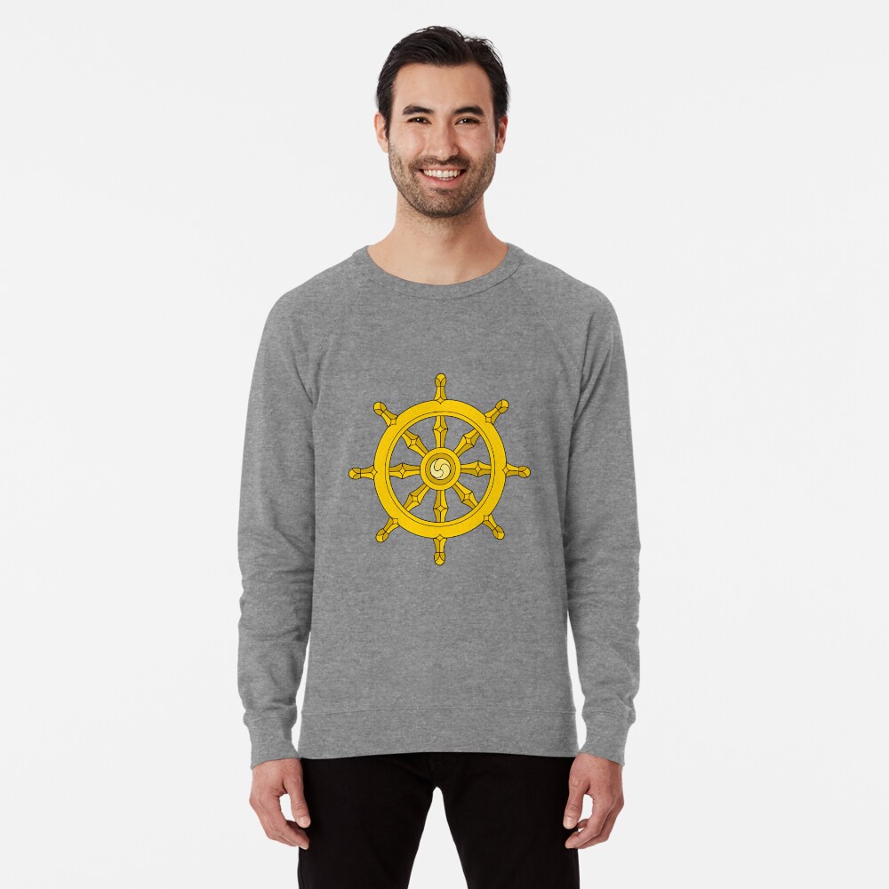 "DHARMA WHEEL BUDDHISM Dharmachakra" Sticker for Sale by dearbedelia ...