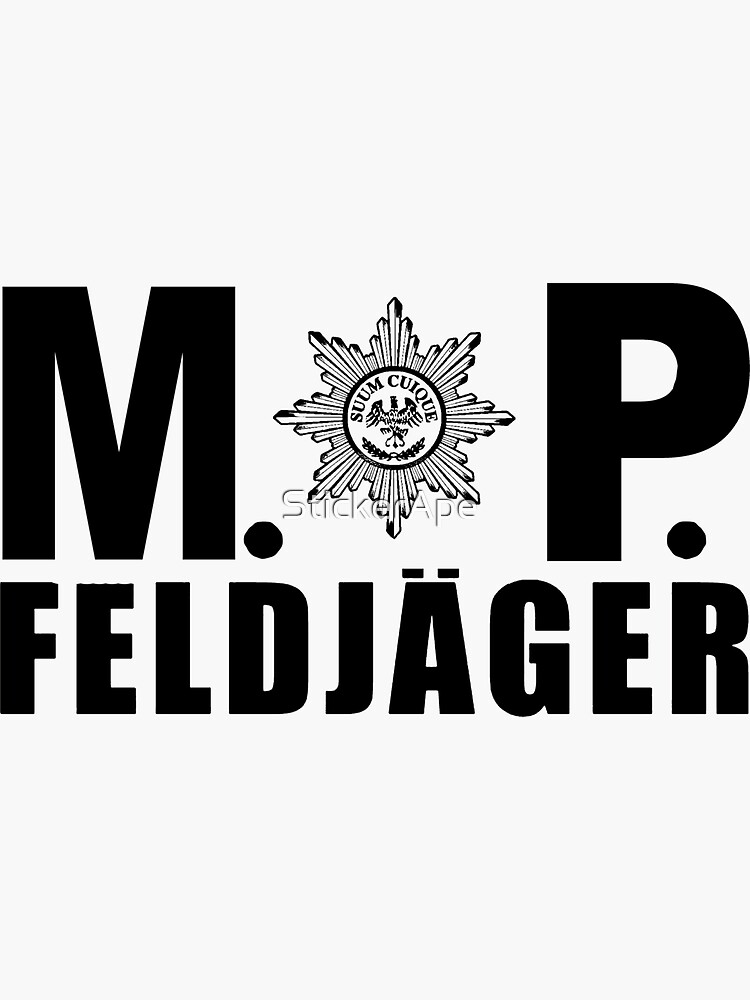 "Feldjager; Military Police; Germany;" Sticker for Sale by StickerApe ...