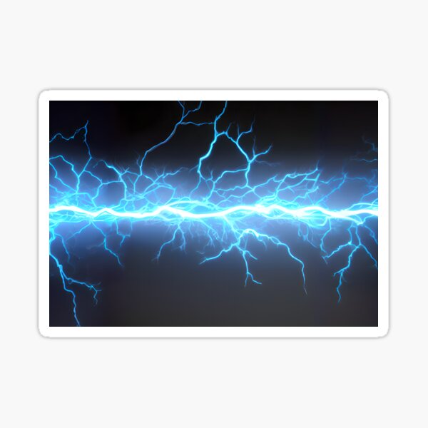 "Lightning Flash Thunderstorm Electrical Discharge" Sticker for Sale by ...