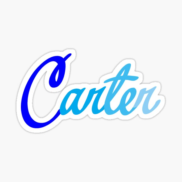 "Carter" Sticker by Shalomjoy | Redbubble