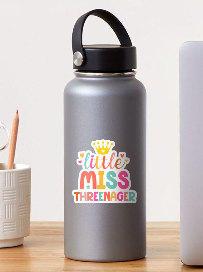 "Little Miss Threenager Girl 3 years Old Girl Birthday 3rd Bday ...